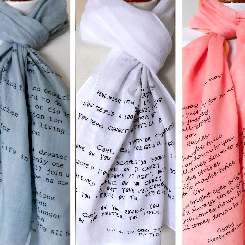 Quote Scarf - Etsy