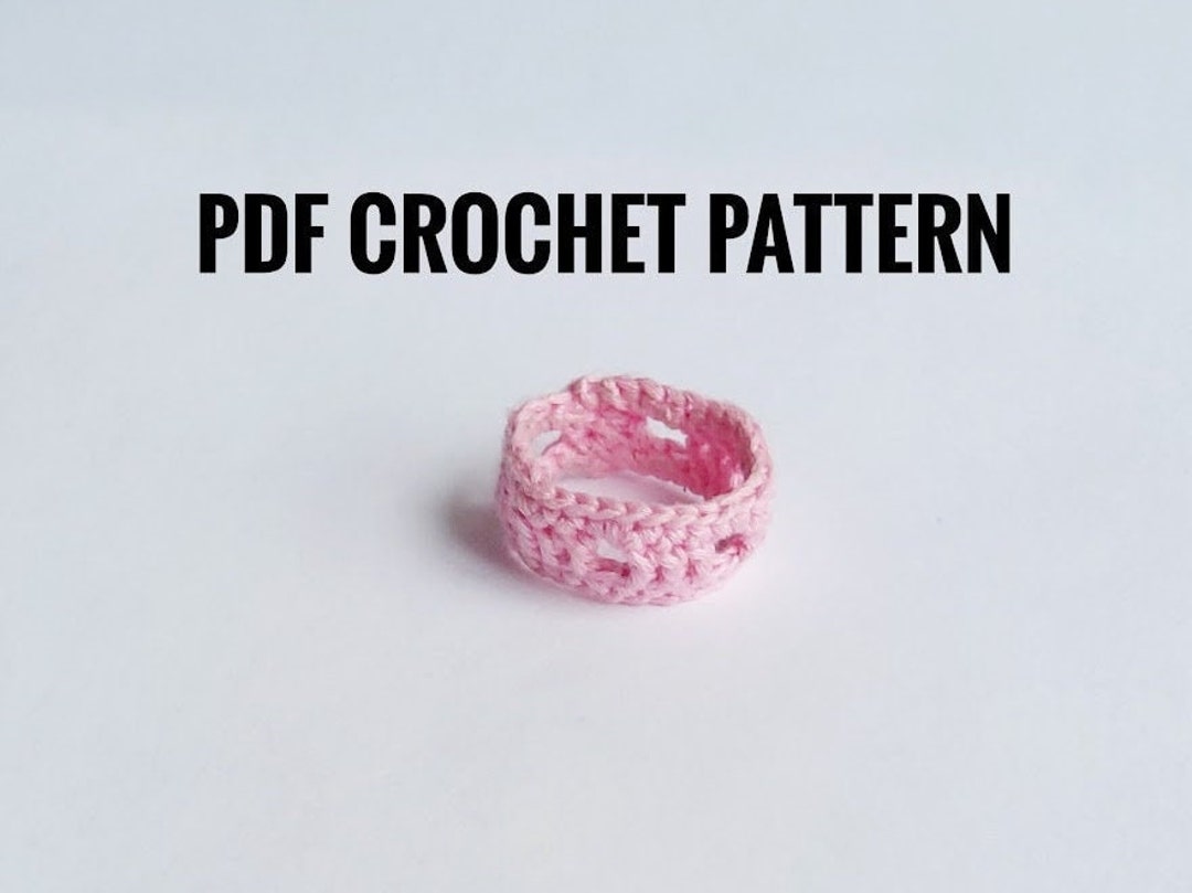 Crochet Ring PDF Pattern, Simple and Beautyful Jewelry in Hippie Style ...