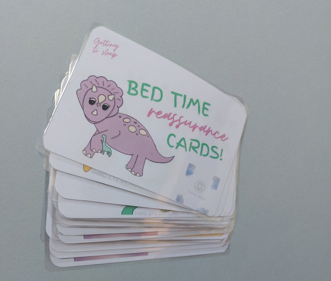 Bedtime Reassurance Cards Getting to Sleep digital File - Etsy