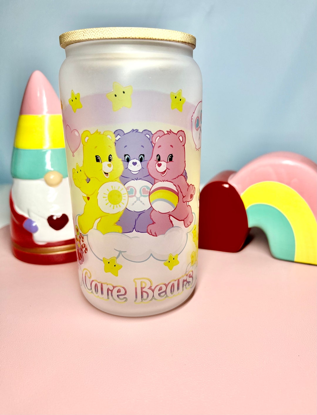 Care Bear Glass Cup, Best Friends, Cool Friends - Etsy