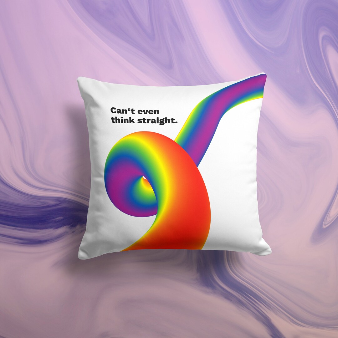 PRIDE Pillow or Pillow Case, LGBTQ Home Decor, Rainbow Art Cushion, Gay ...