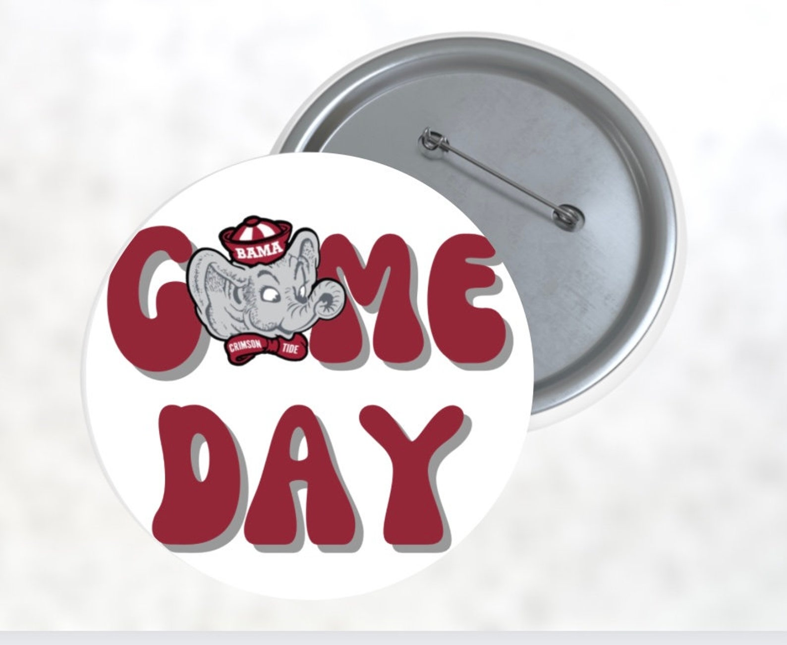 Alabama Themed Game Day Button - Etsy