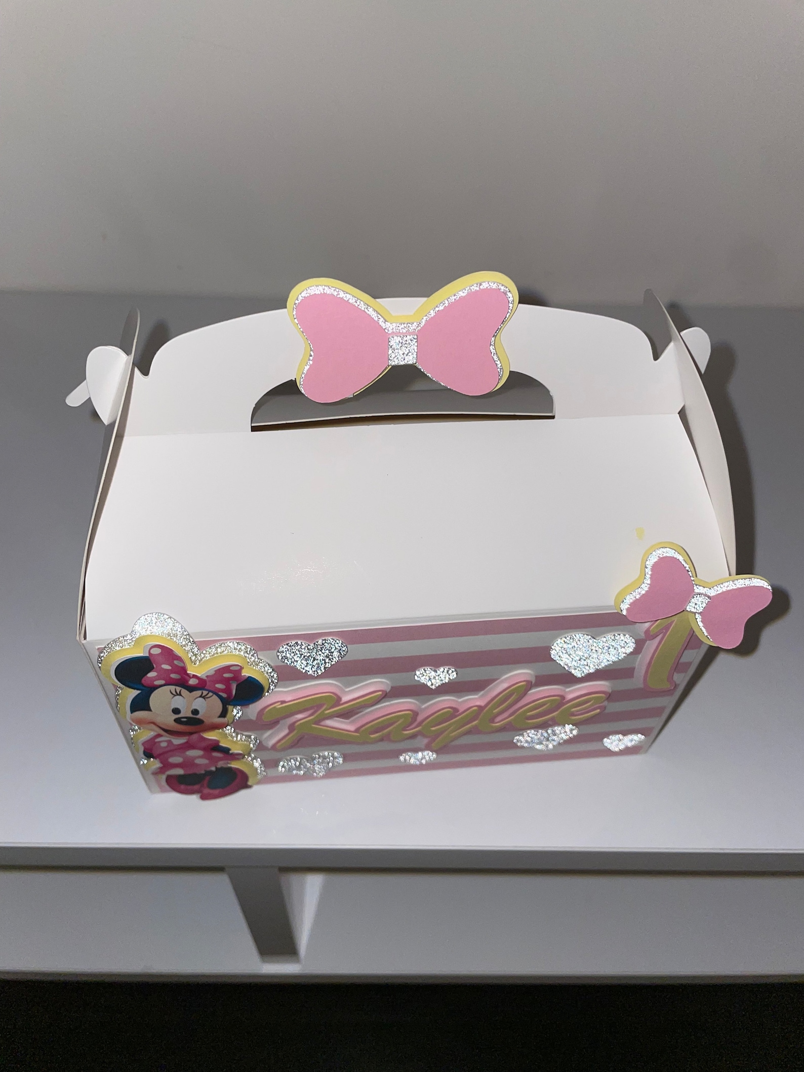 Minnie Mouse Favor Box- Minnie Mouse Party Favor Box- Treat Box ...