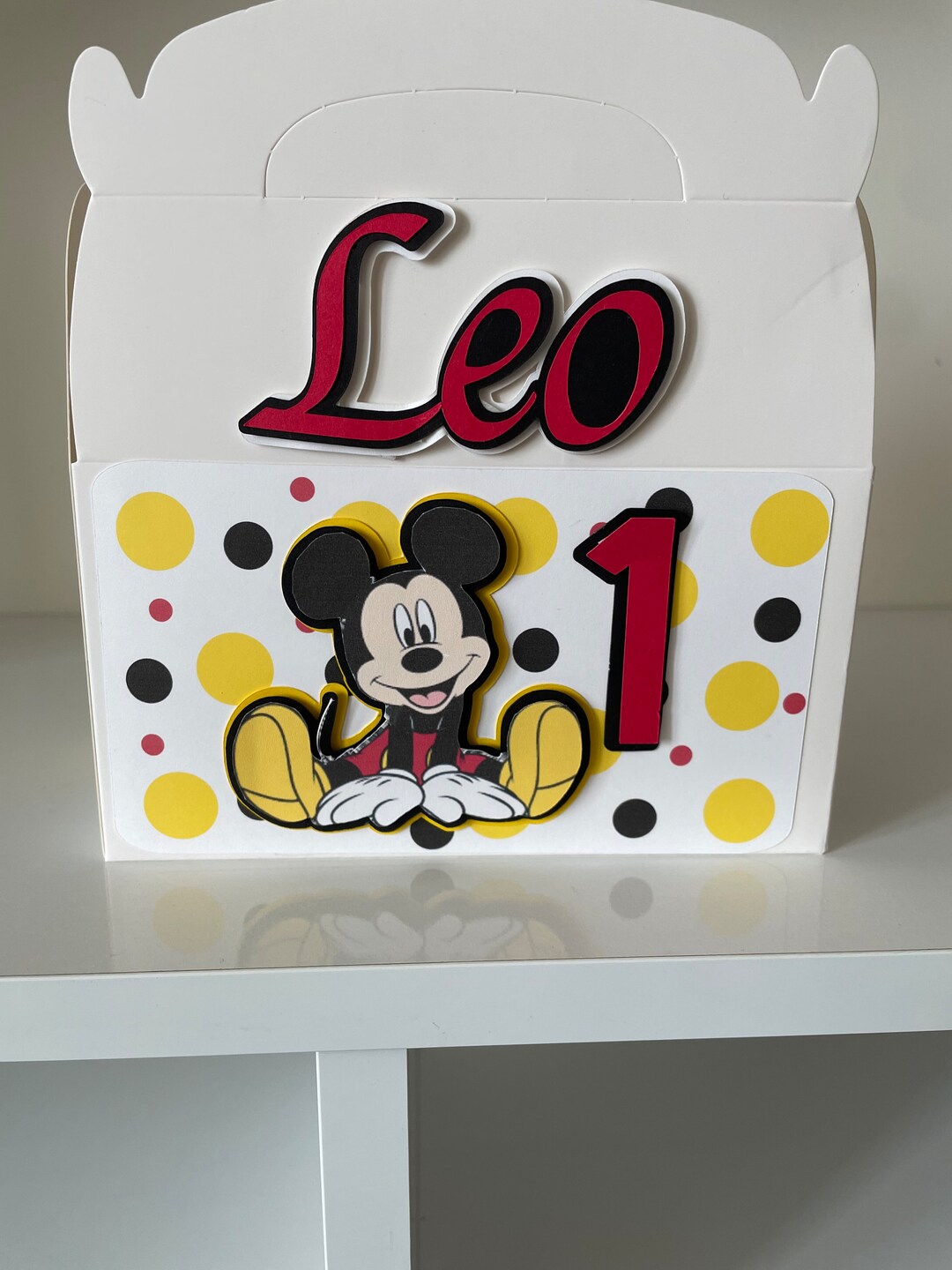 Mickey Mouse Favor Box- Mickey Mouse Clubhouse Party Favor Box - Etsy