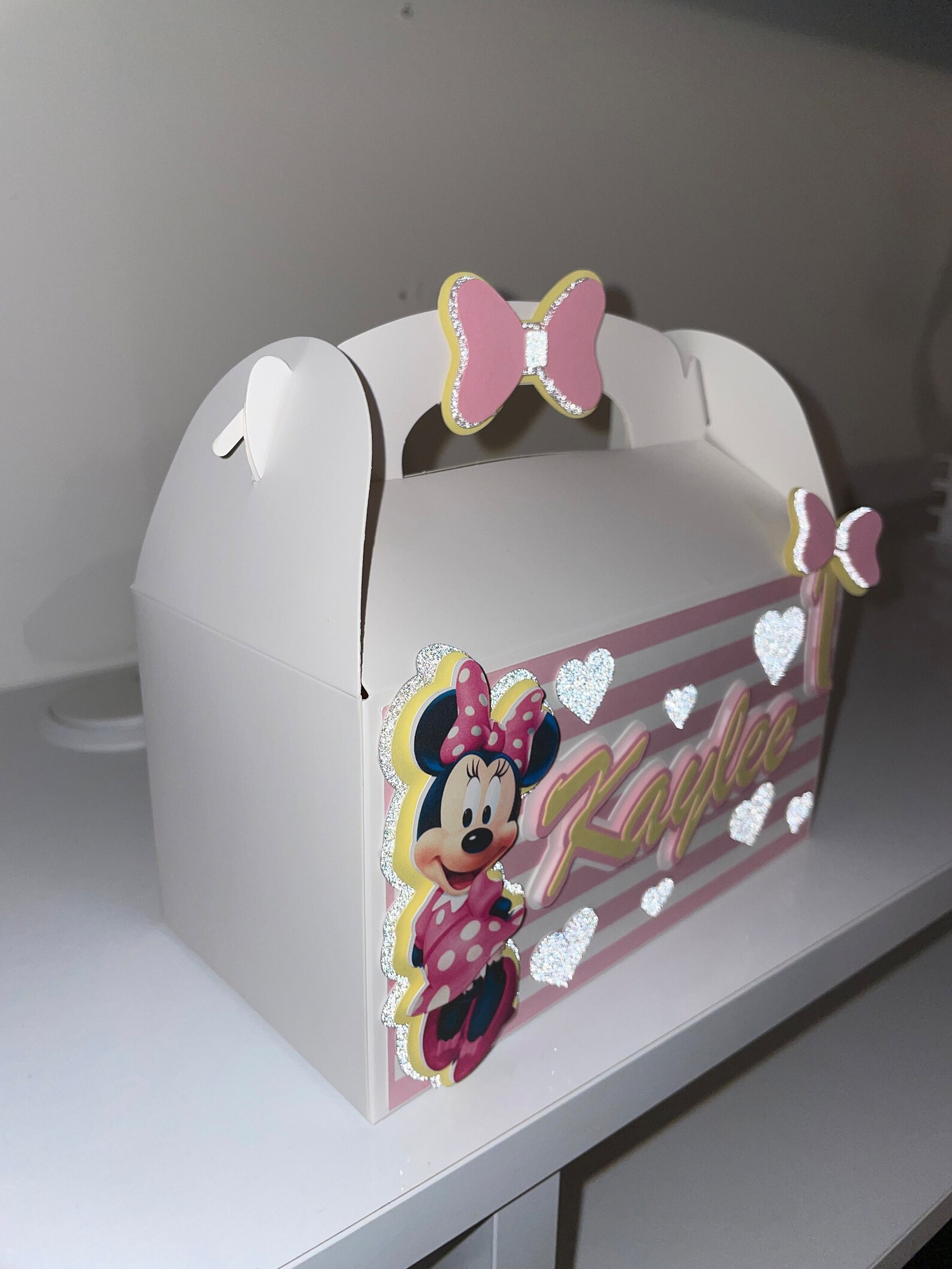Minnie Mouse Favor Box- Minnie Mouse Party Favor Box- Treat Box ...
