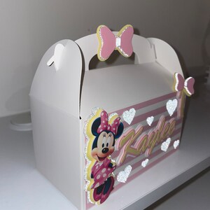 Minnie Mouse Favor Box- Minnie Mouse Party Favor Box- Treat Box ...