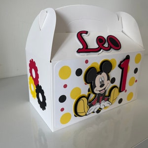 Mickey Mouse Favor Box- Mickey Mouse Clubhouse Party Favor Box - Etsy