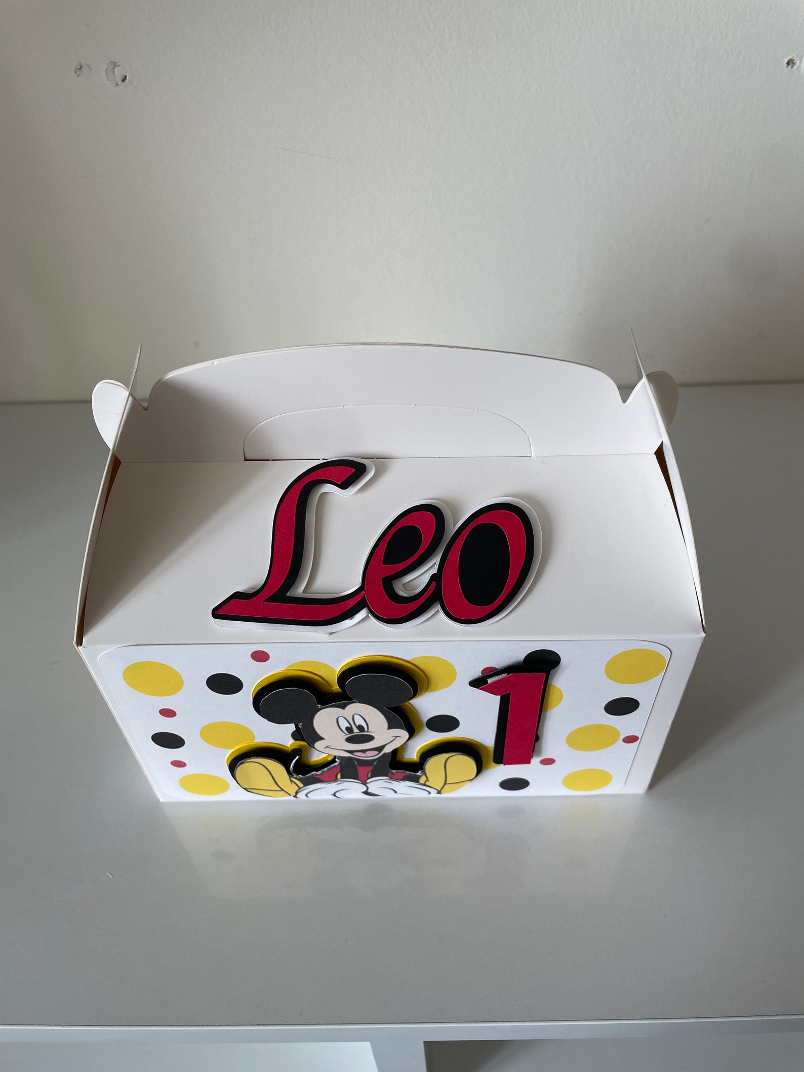 Mickey Mouse Favor Box Mickey Mouse Clubhouse Party Favor Box - Etsy