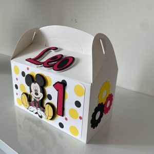 Mickey Mouse Favor Box- Mickey Mouse Clubhouse Party Favor Box - Etsy