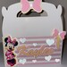 Minnie Mouse Favor Box- Minnie Mouse Party Favor Box- Treat Box ...