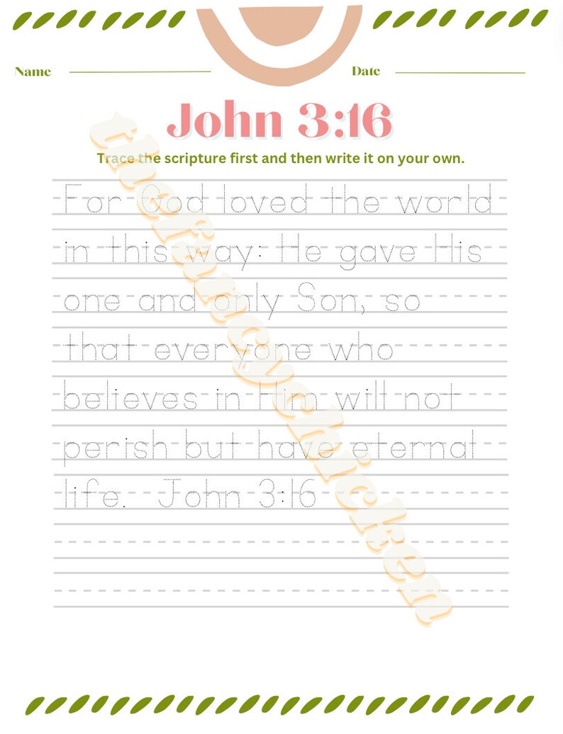 My First Scripture Handwriting Journal - the Book of John - Digital ...