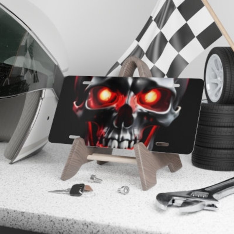 Skull Vanity Plate - Etsy