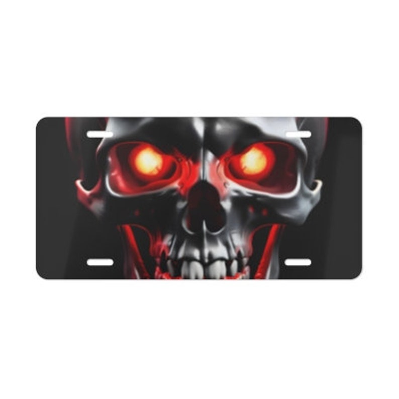 Skull Vanity Plate - Etsy