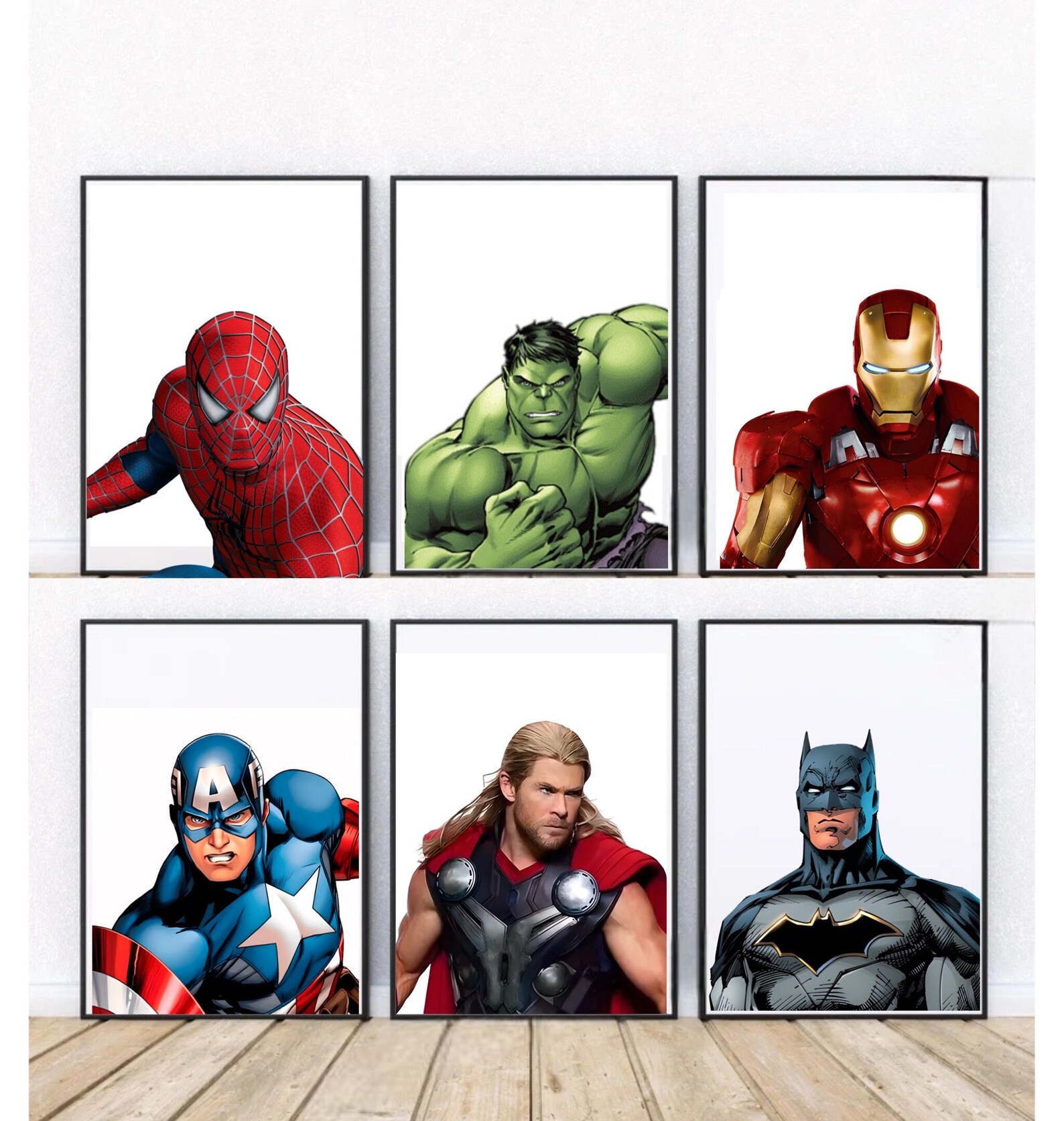 Superhero Prints- Superheroes-boys Bedroom Prints- Boys Room -character ...