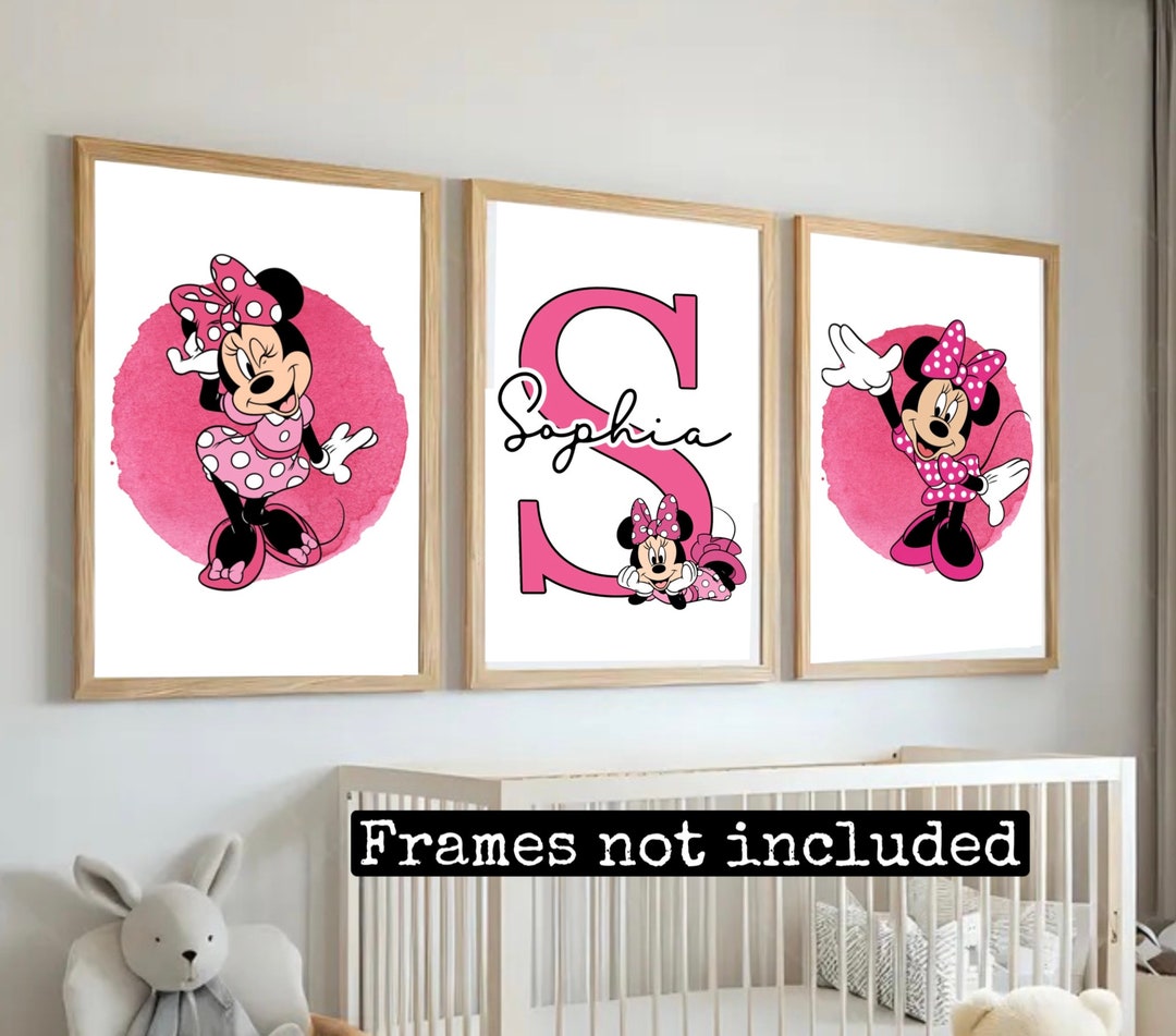 Minnie Mouse Prints Girls Bedroom Prints nursery Prints girls Room ...