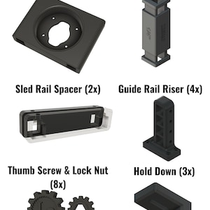 3D Printed Router Sled Plans - 3D Print Files With Instruction Manual ...