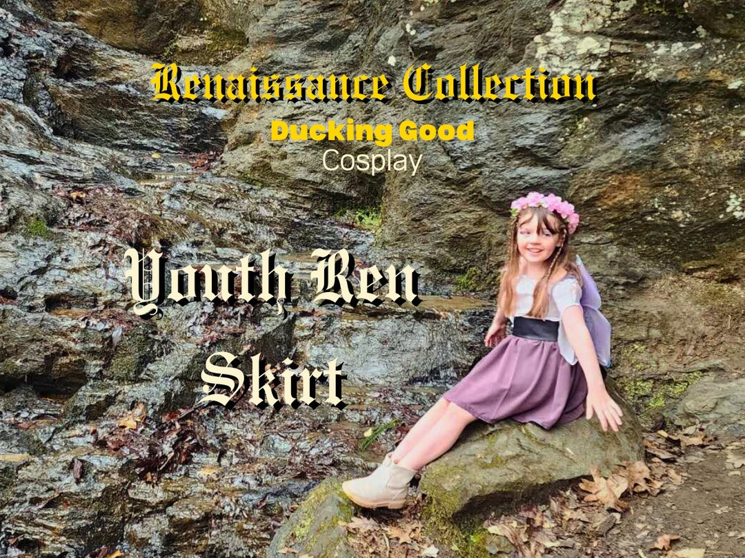 Ren Fair Kids Skirt, Medieval Renaissance Festival Dress Pixie Elf ...