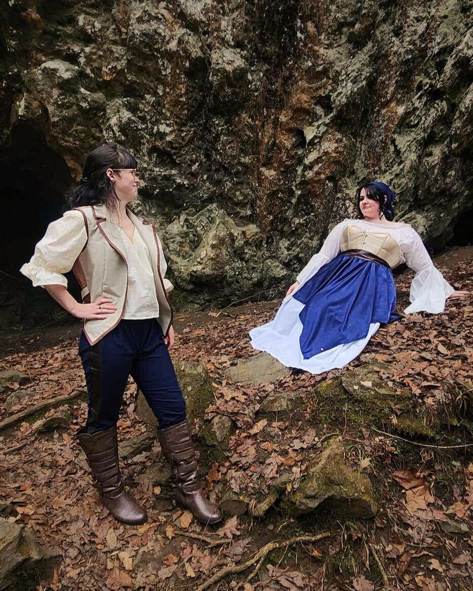 Ren Fair Handkerchief Skirt, Medieval Renaissance Festival Dress Pixie ...