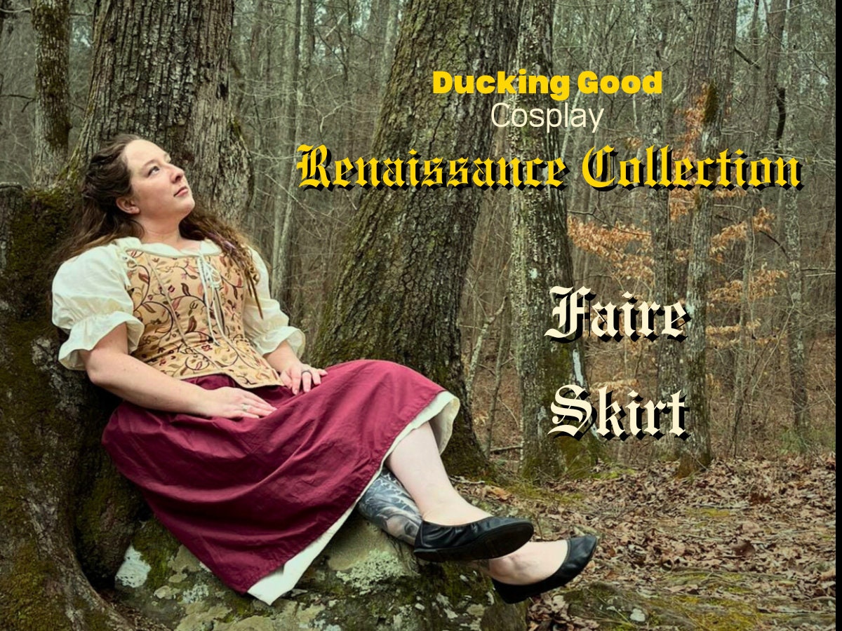 Ren Fair Skirt, Medieval Renaissance Festival Dress Pixie Elf Pirate ...