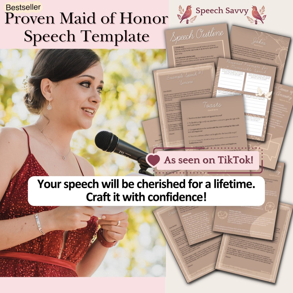 Proven Template for Your Perfect Maid of Honor Toast Wedding Speech ...
