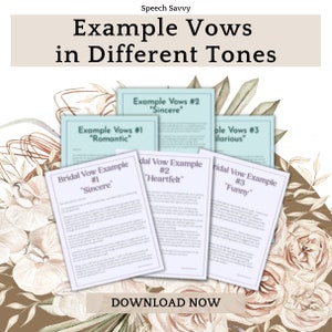 Bride + Groom Wedding Vows Workbook Bundle, Write Your Own Vows ...