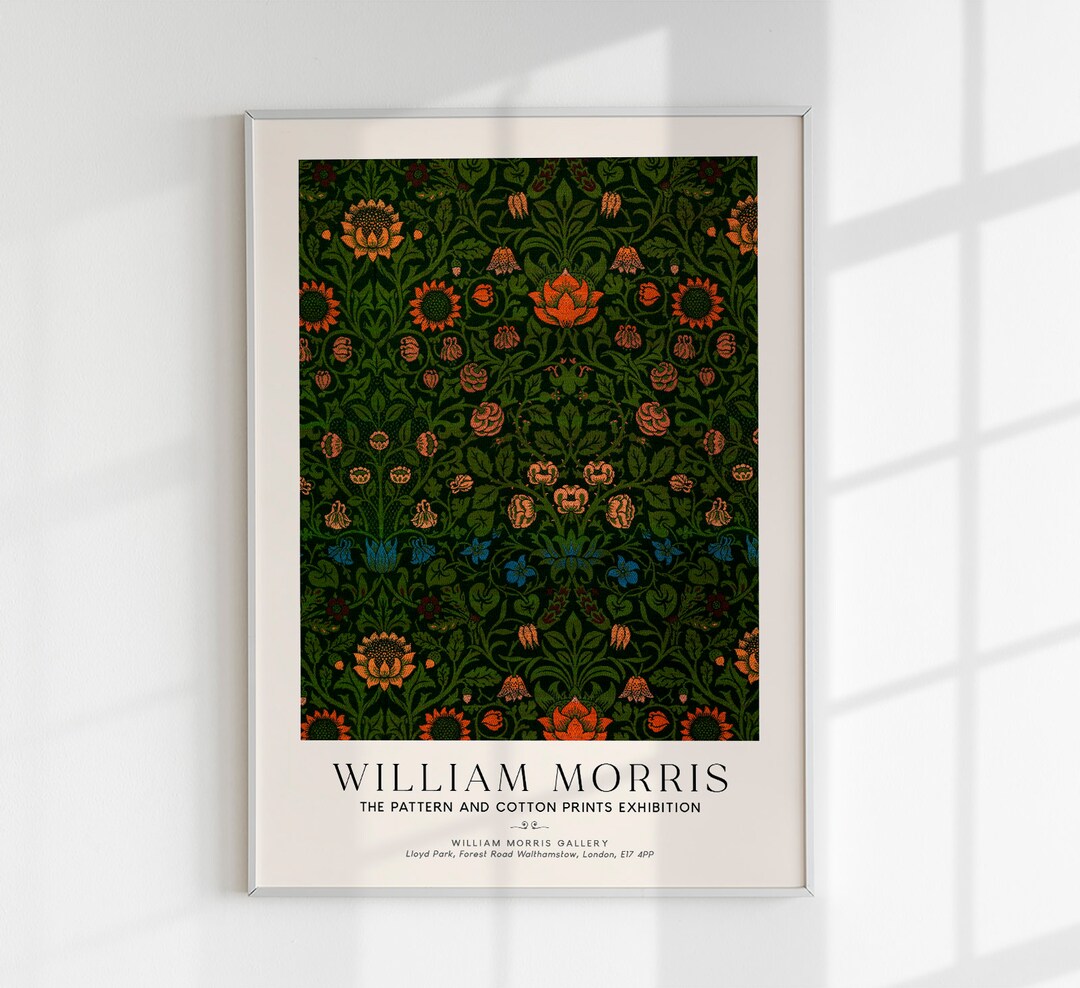 William Morris Violet and Columbine Art Exhibition Poster Art Print - Etsy