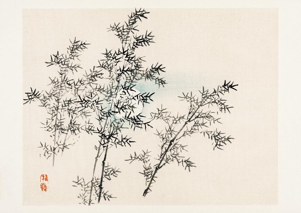 Bamboo Japanese Print - Etsy