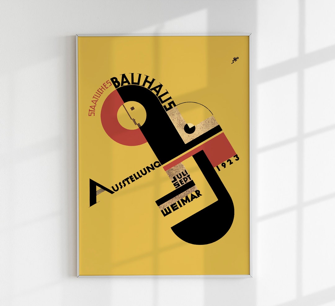 Bauhaus Exhibition Poster by Joost Schmidt 1923 Art Print - Etsy