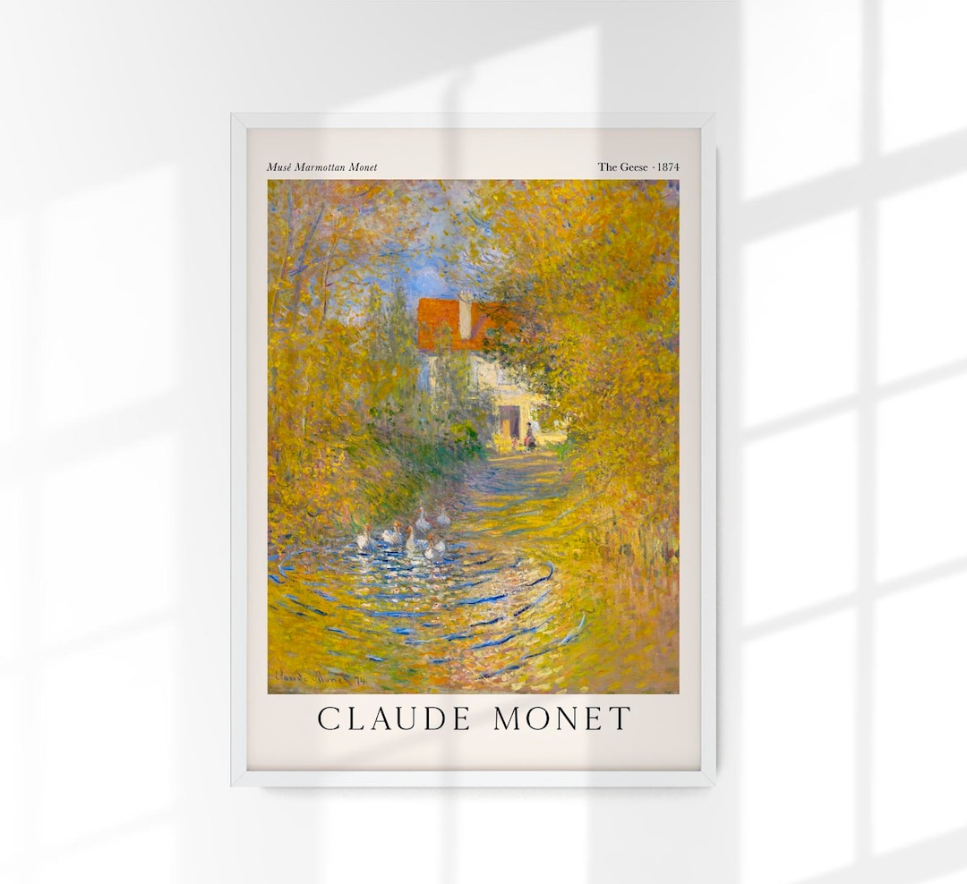 The Geese by Claude Monet Exhibition Poster Art Print - Etsy