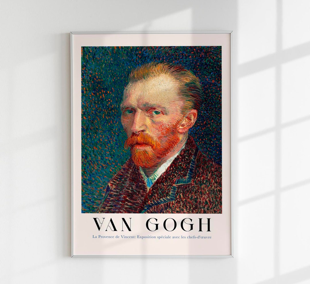 Van Gogh Self-portrait Art Print: Exhibition Poster - Etsy