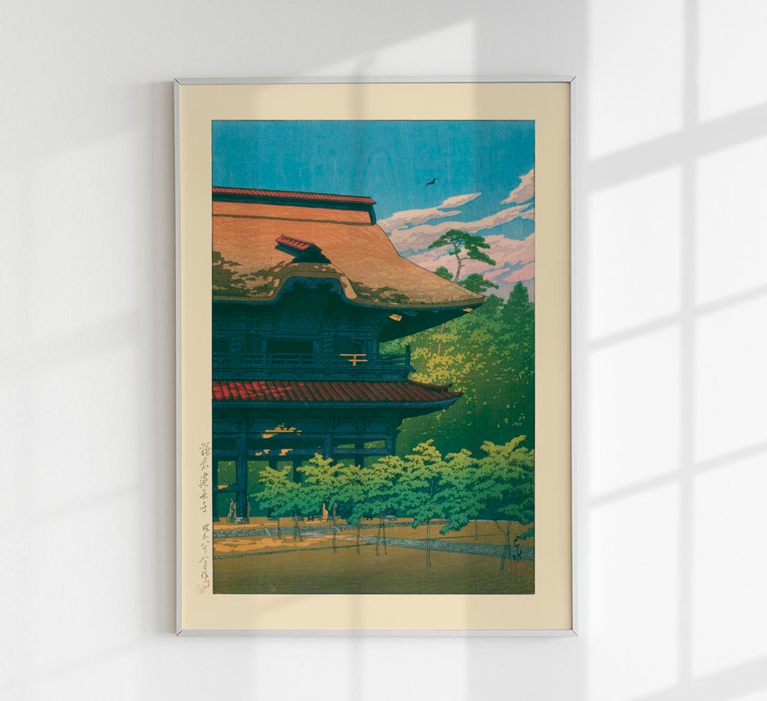 Kencho Temple, Kamakura by Kawase Hasui Japanese Print - Etsy
