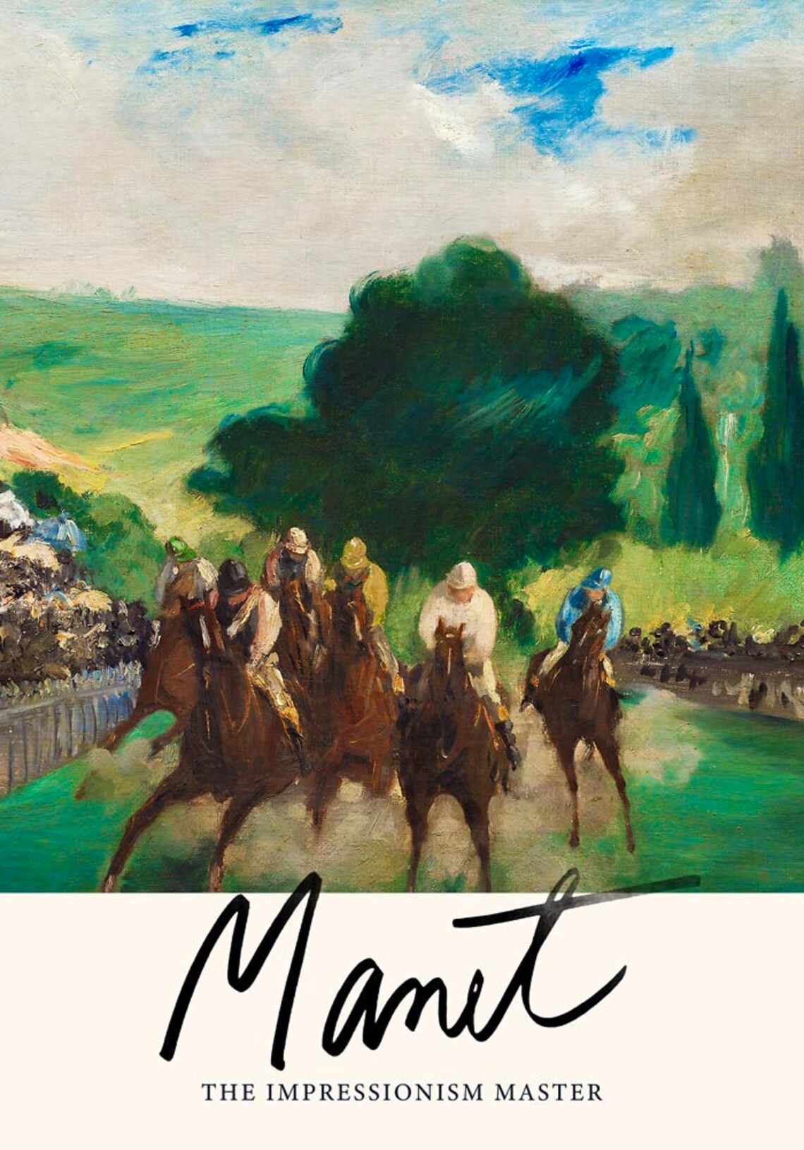The Races at Longchamp by Manet Exhibition Poster Art Print - Etsy