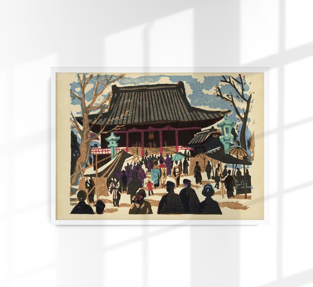 Asakuna Kannon Temple by Saito Kiyoshi Japanese Print - Etsy