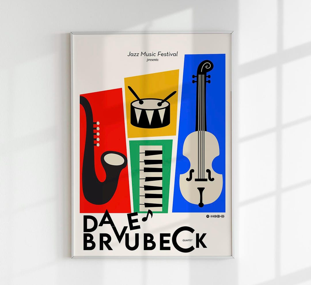 Dave Brubeck Music Art Poster - Etsy