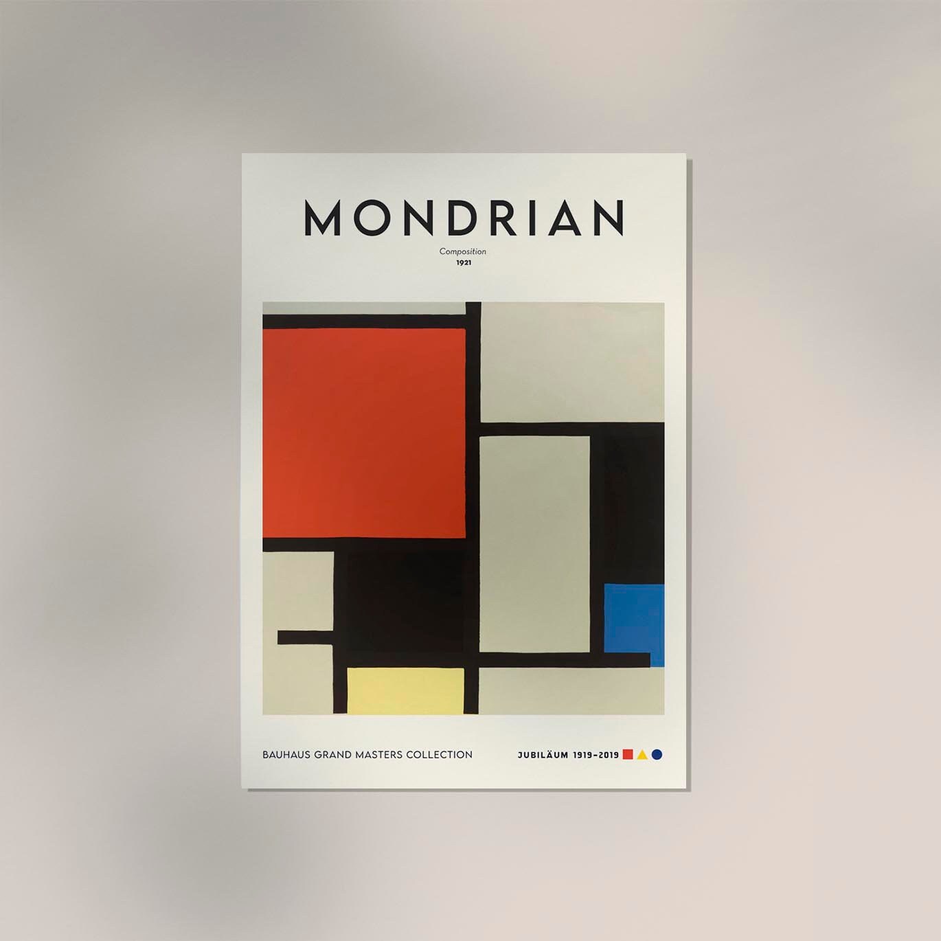 Composition by Piet Mondrian Exhibition Poster Art Print - Etsy