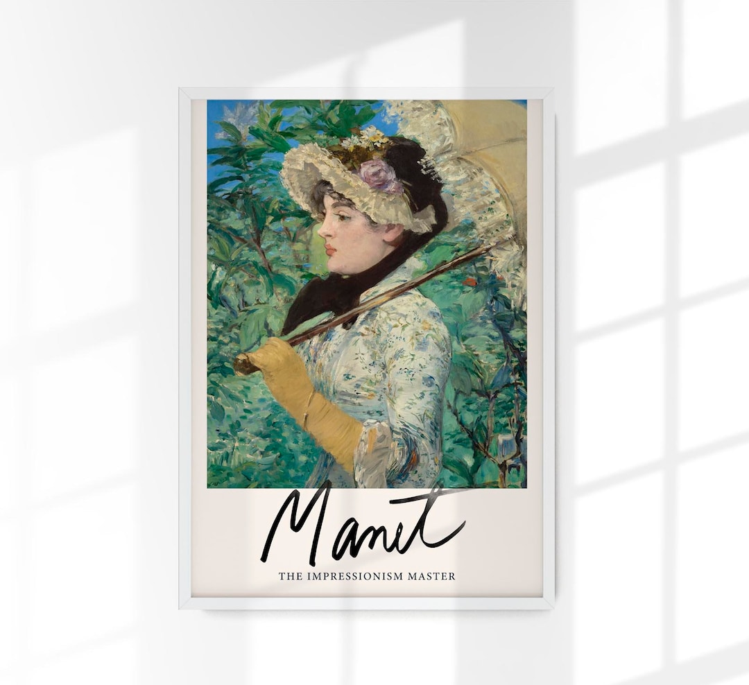 Jeanne Spring by Manet Exhibition Poster Art Print - Etsy
