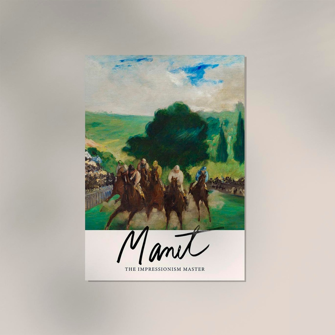 The Races at Longchamp by Manet Exhibition Poster Art Print - Etsy