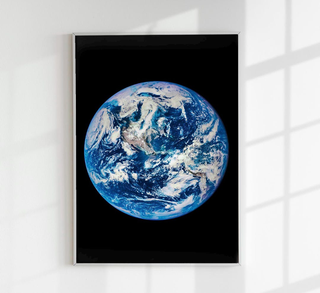 Earth Planet Art Print - Etsy