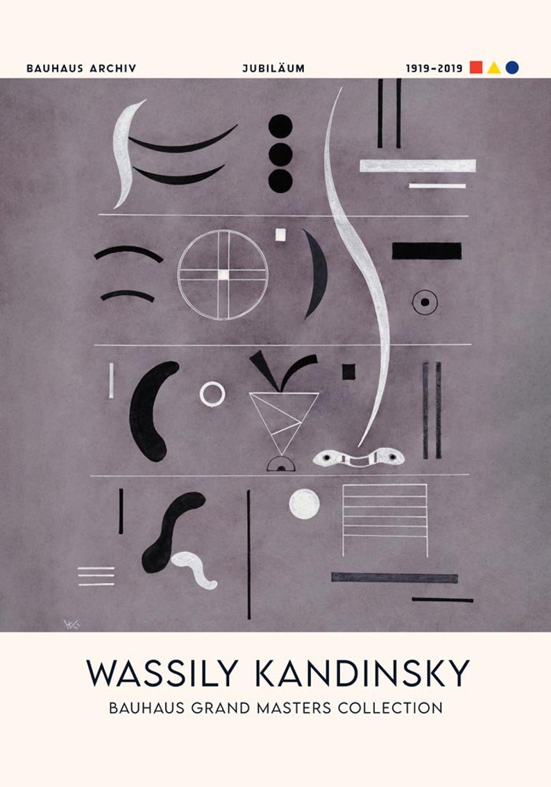 Wassily Kandinsky Art Print: Four Parts Exhibition Poster - Etsy Australia