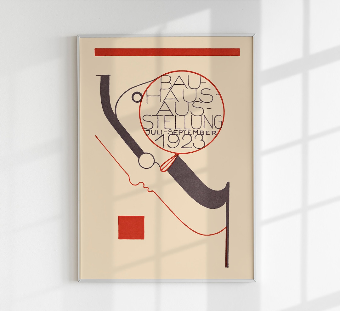 Bauhaus Exhibition 1922-1923 by Oskar Schlemmer Art Print - Etsy