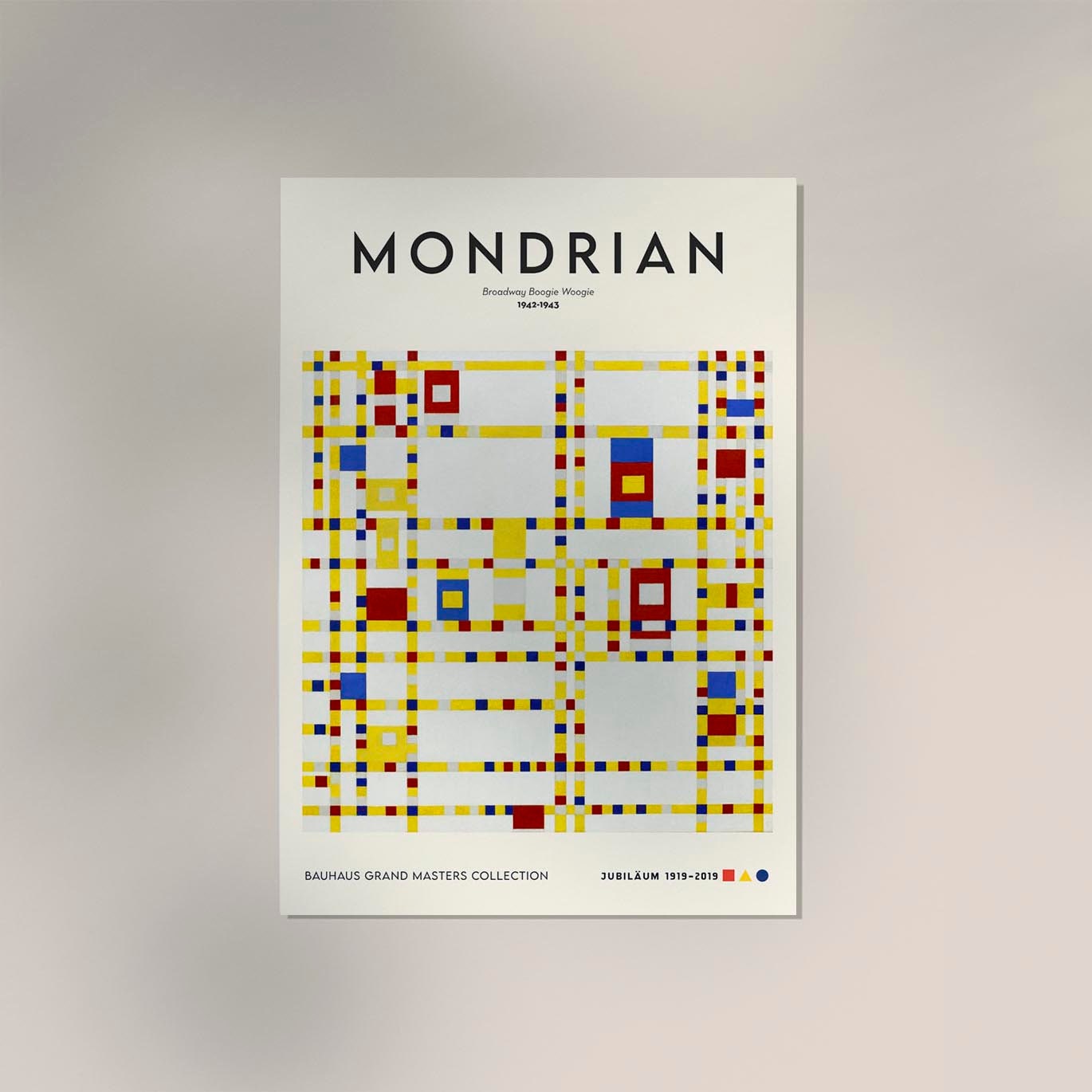 Broadway Boogie Woogie by Piet Mondrian Exhibition Poster Art Print - Etsy