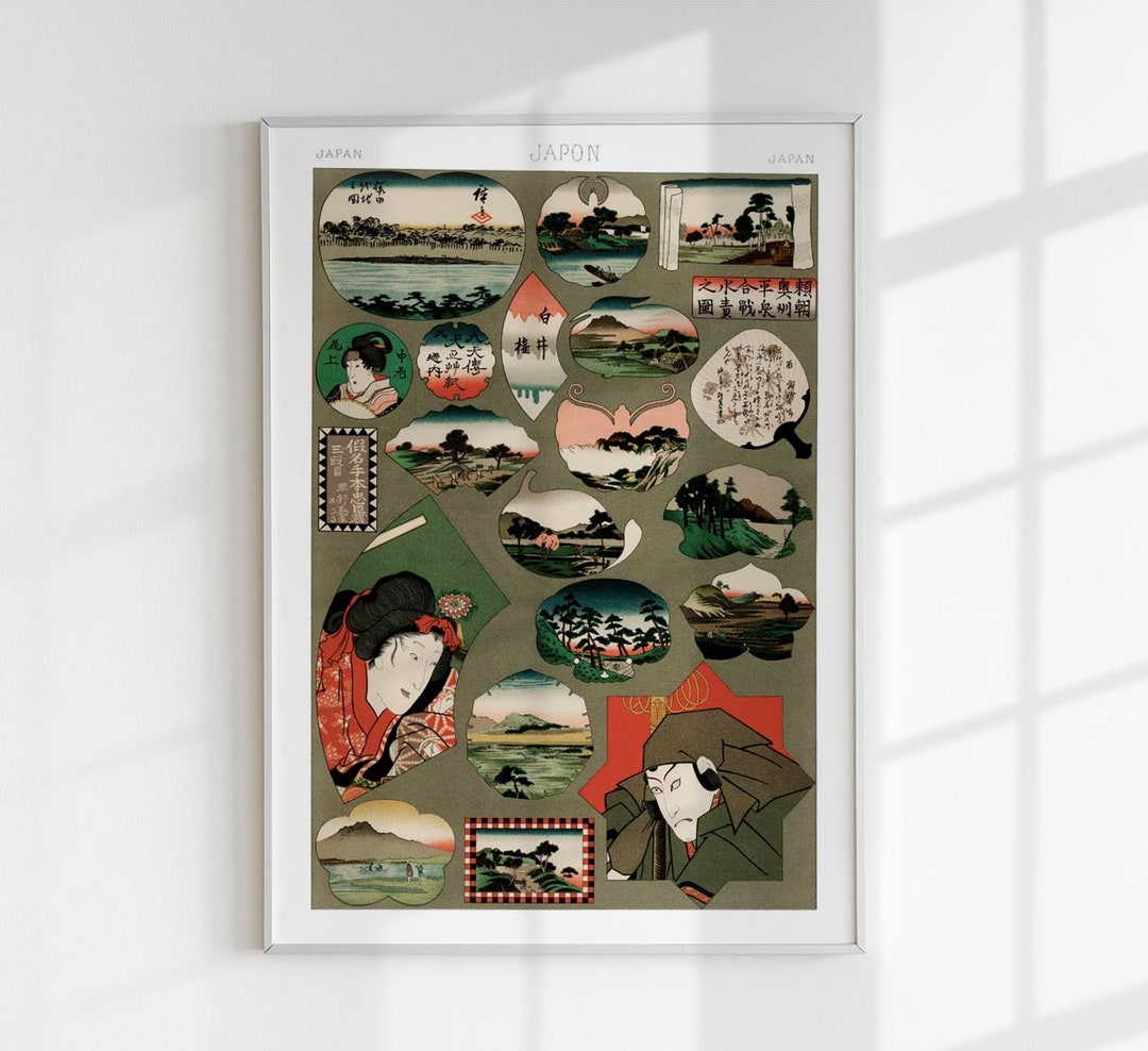 Collage Japon Japanese Print - Etsy