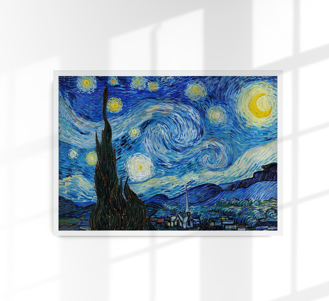 Starry Night Poster Art Print - Etsy