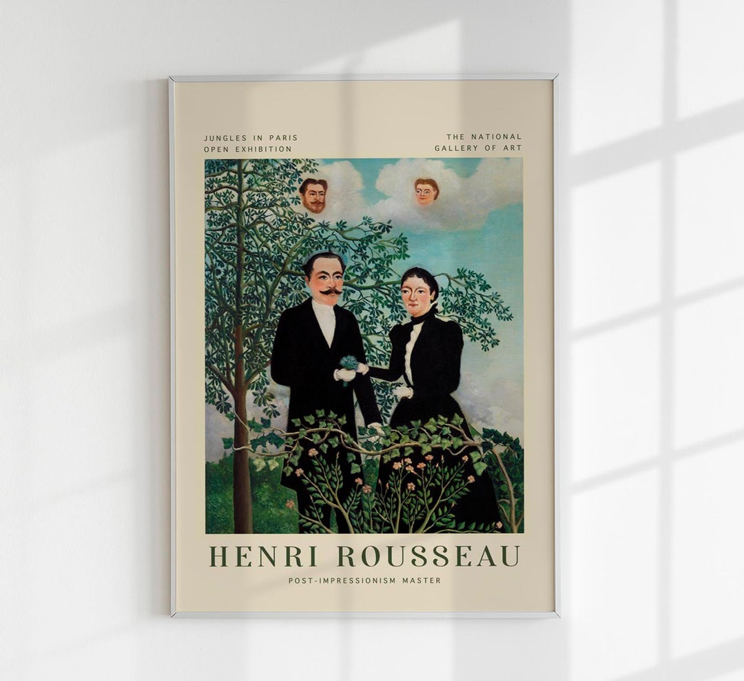 Henri Rousseau Art Print: the Past and the Present Exhibition Poster - Etsy