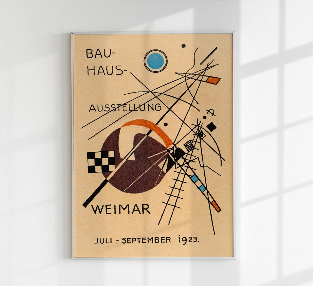 Bauhaus Exhibition 1923 Weimar Poster by Wassily Kandinsky Art Print - Etsy