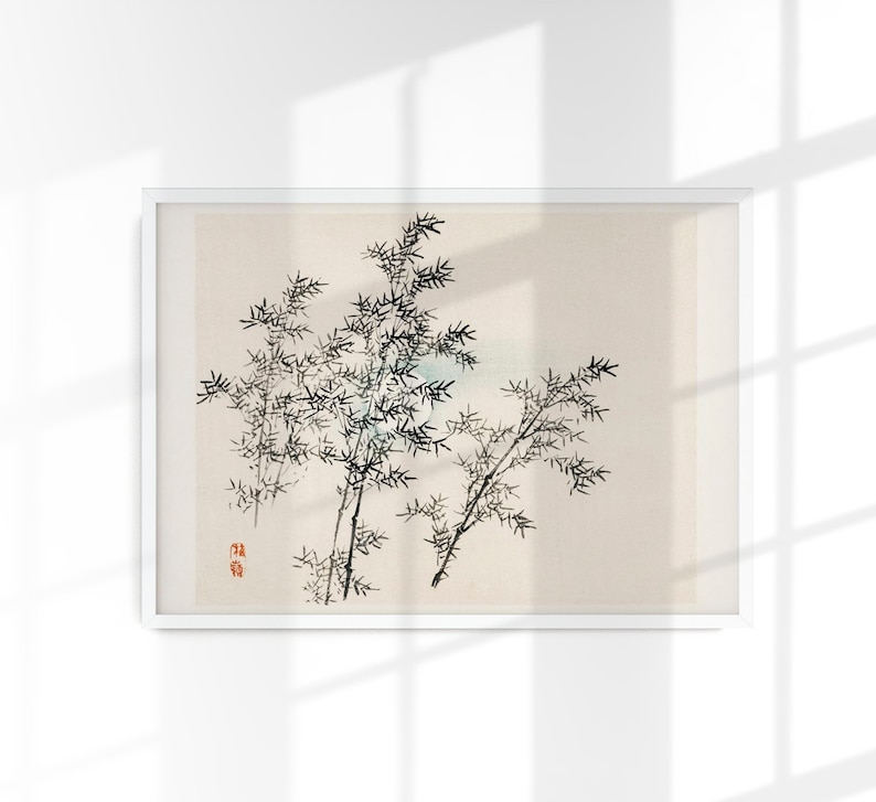 Bamboo Japanese Print - Etsy