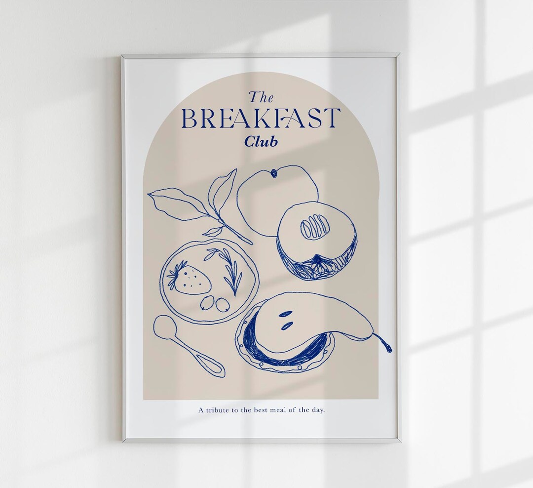 The Breakfast Club Art Print for Kitchen - Etsy