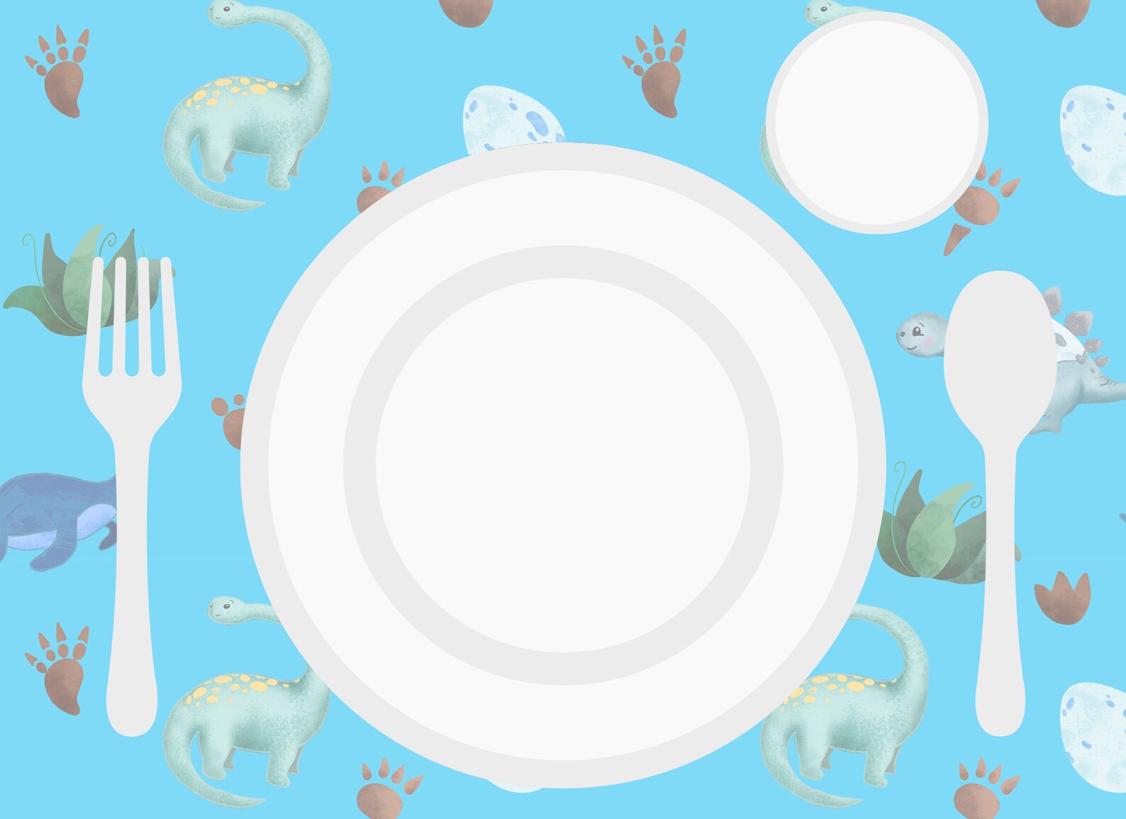 Montessori Table Setting Placemat Dinosaurs - Etsy