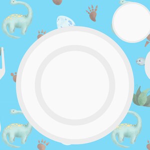 Montessori Table Setting Placemat Dinosaurs - Etsy