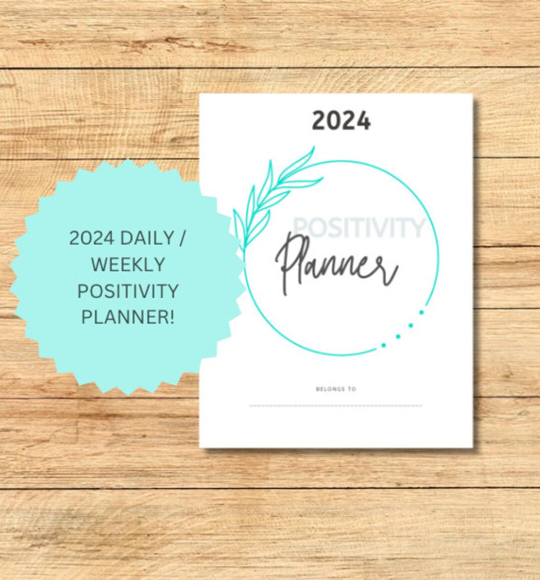 Positivity Daily & Weekly Planner - Etsy
